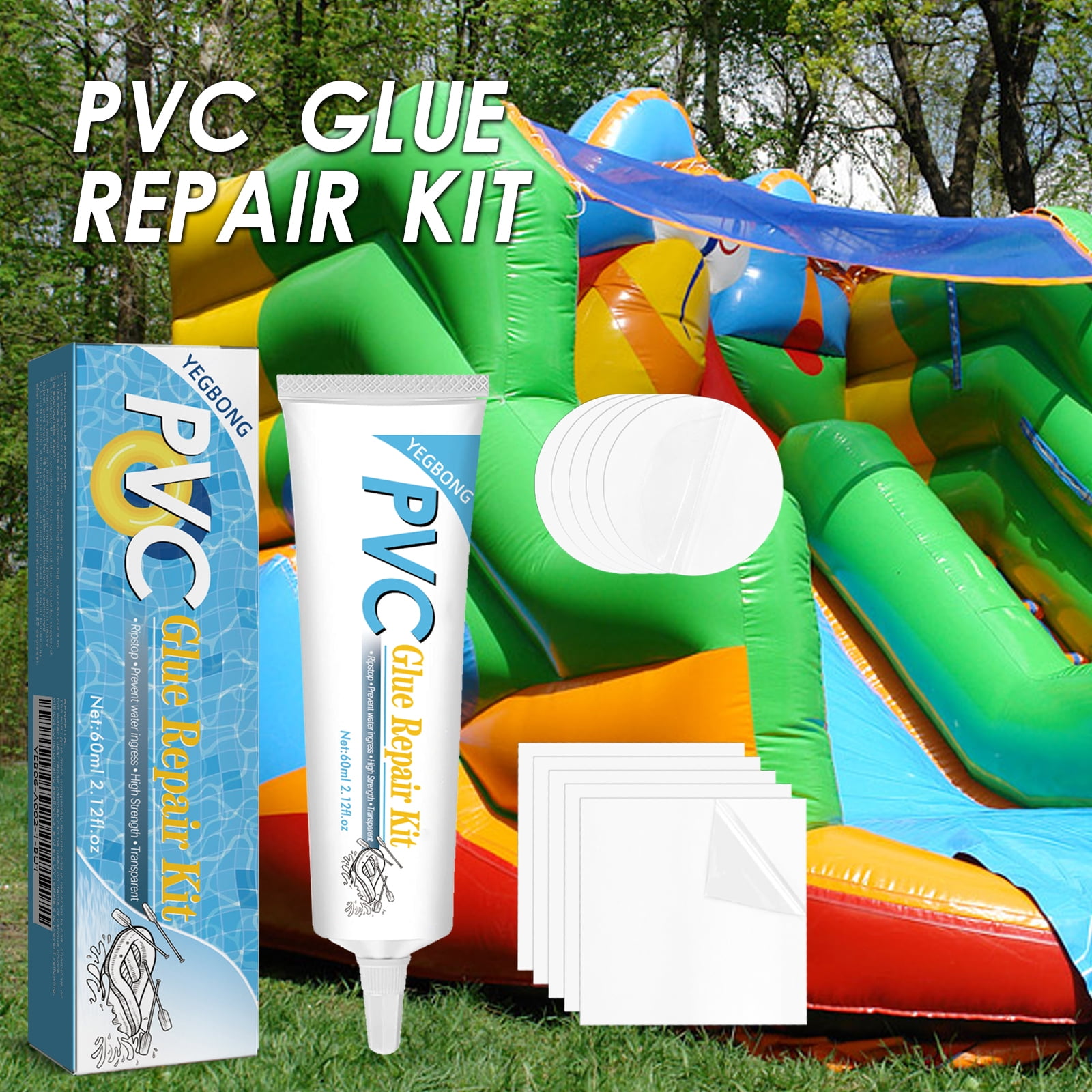 Swimming pool repair kit, swimming ring, air cushion tent, crack ...