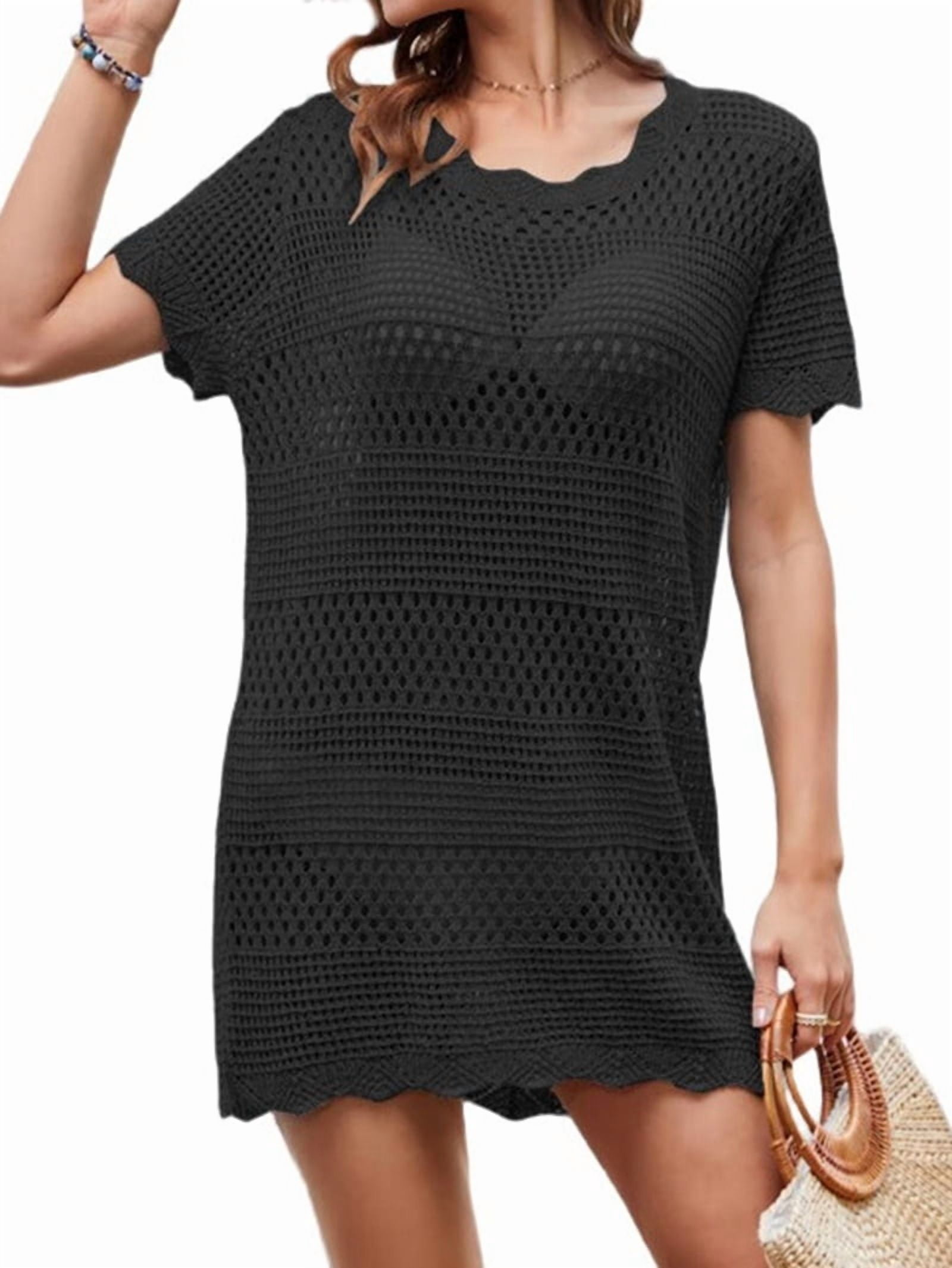Swimsuit Cover Up for Women 2025 Crochet Bathing Suit Swimwear Mesh ...
