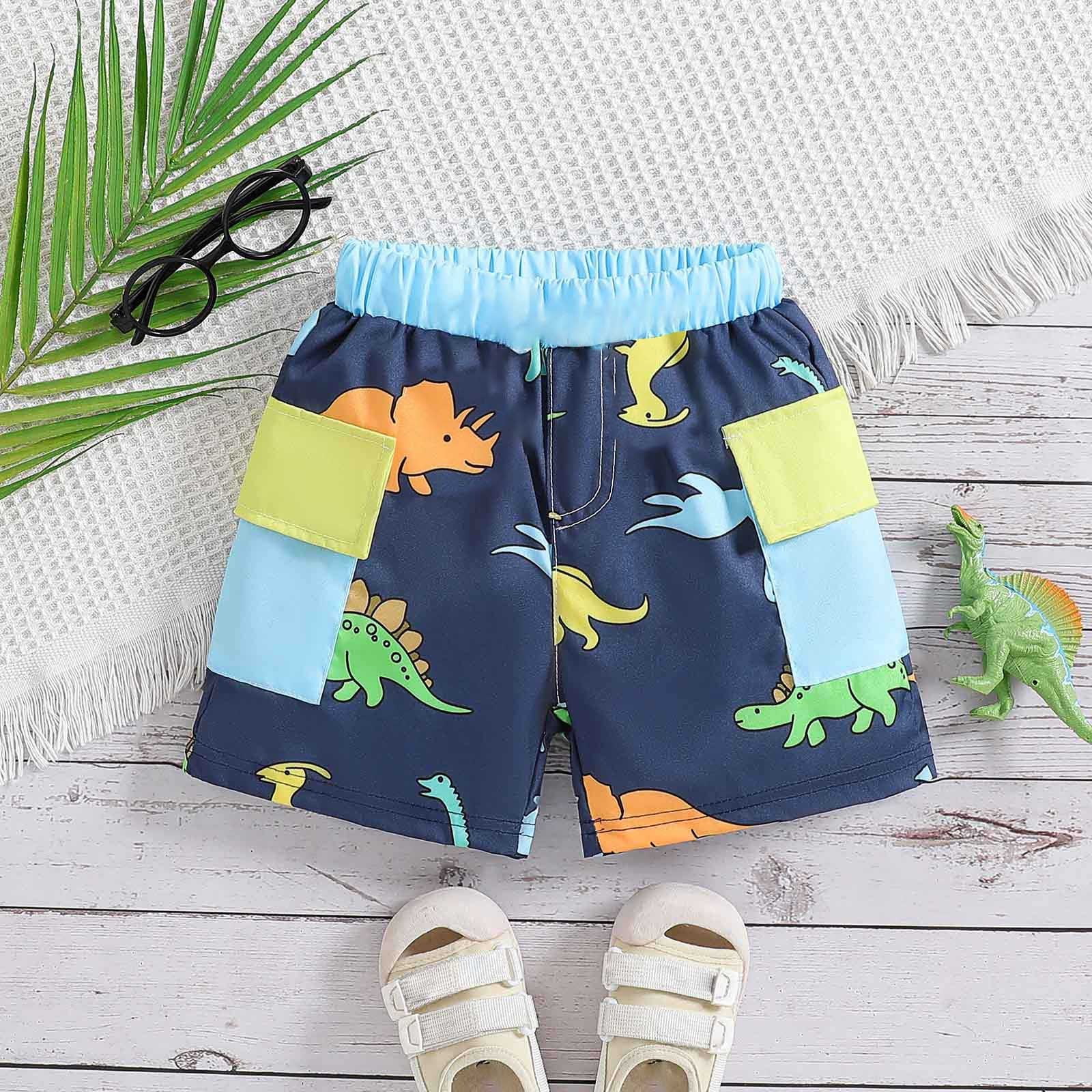 Swimsuit For Boys Cartoon Boys Qick Ry Beach Board Shorts Kids Swim ...