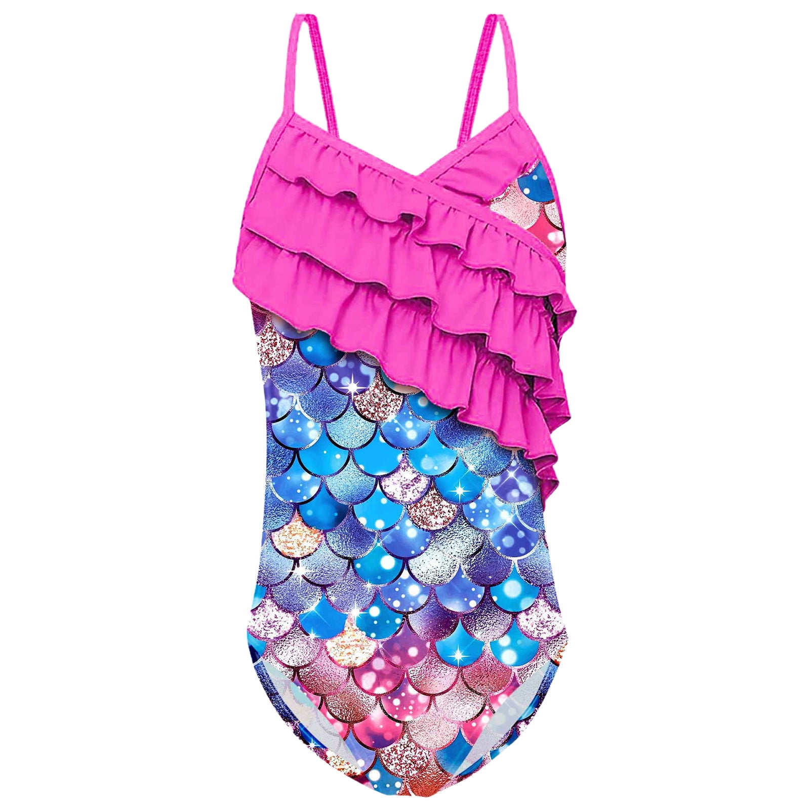 Swimsuit For Girls Sleevesless Cut Out One Piece Swimwear Floral Print ...