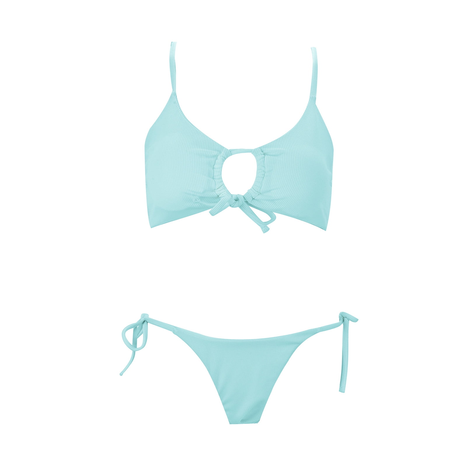 Swimsuit For Women 2024 Two Piece Swimsuit Sexy Swimwear Halter String Triangle Bikini Sets Lace