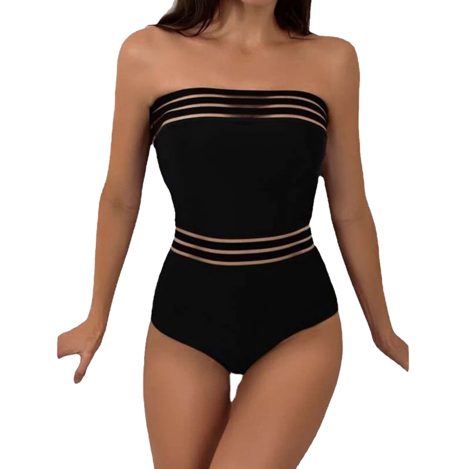 Swimsuit One Piece Womens Bikini Swimwears One Pieces Swimsuit Solid