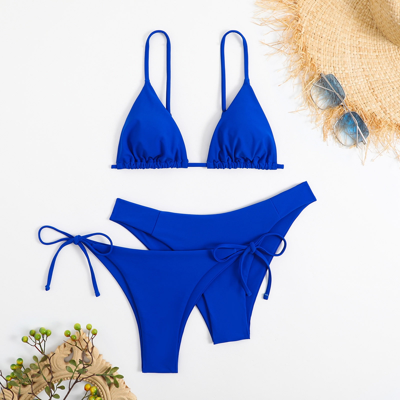 Swimsuit Women Bikini 3pc Bandeau Bandage Bikini Set Push Up Brazilian