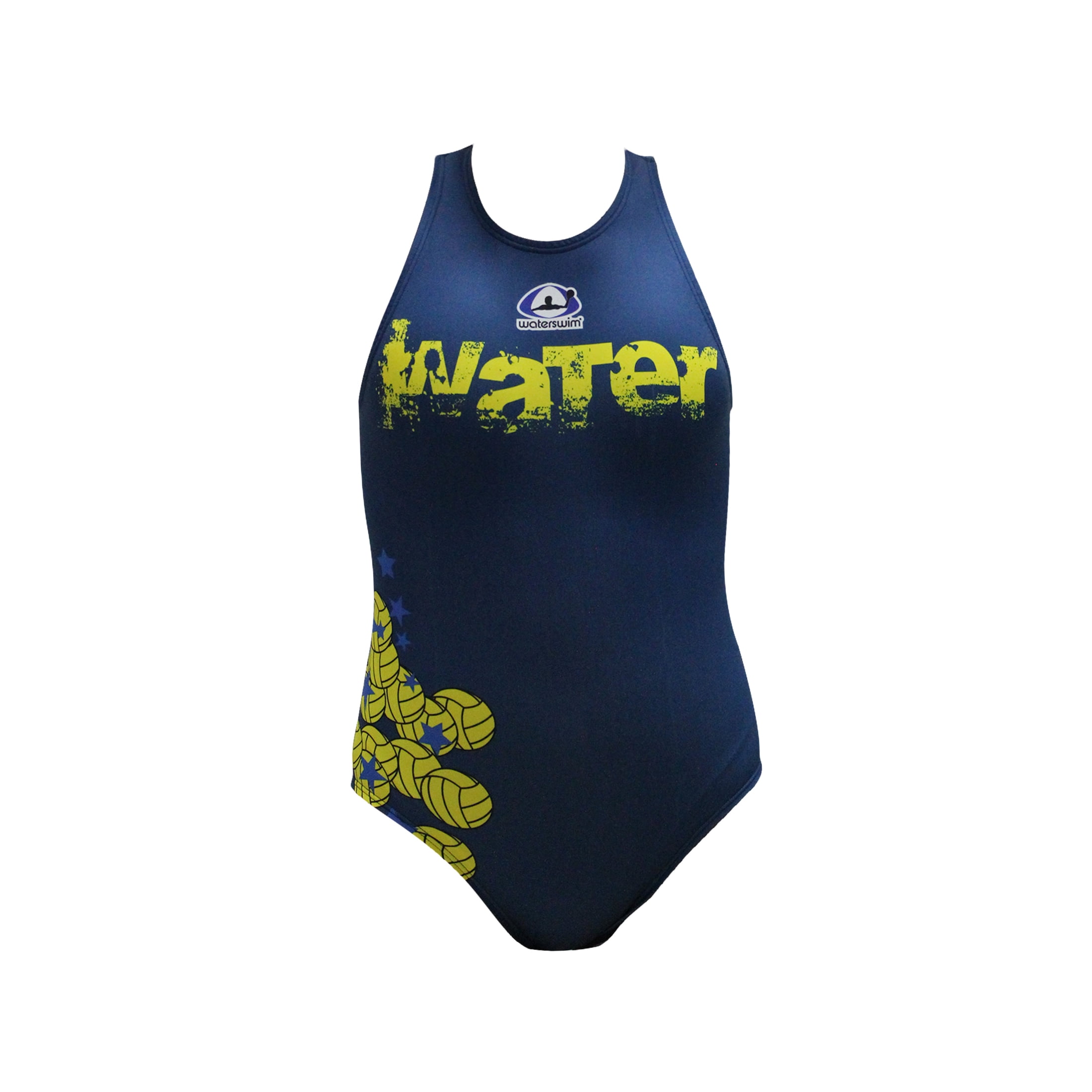 Swimsuit for Women Sport with Zipper on The Back Athletic Water Polo ...