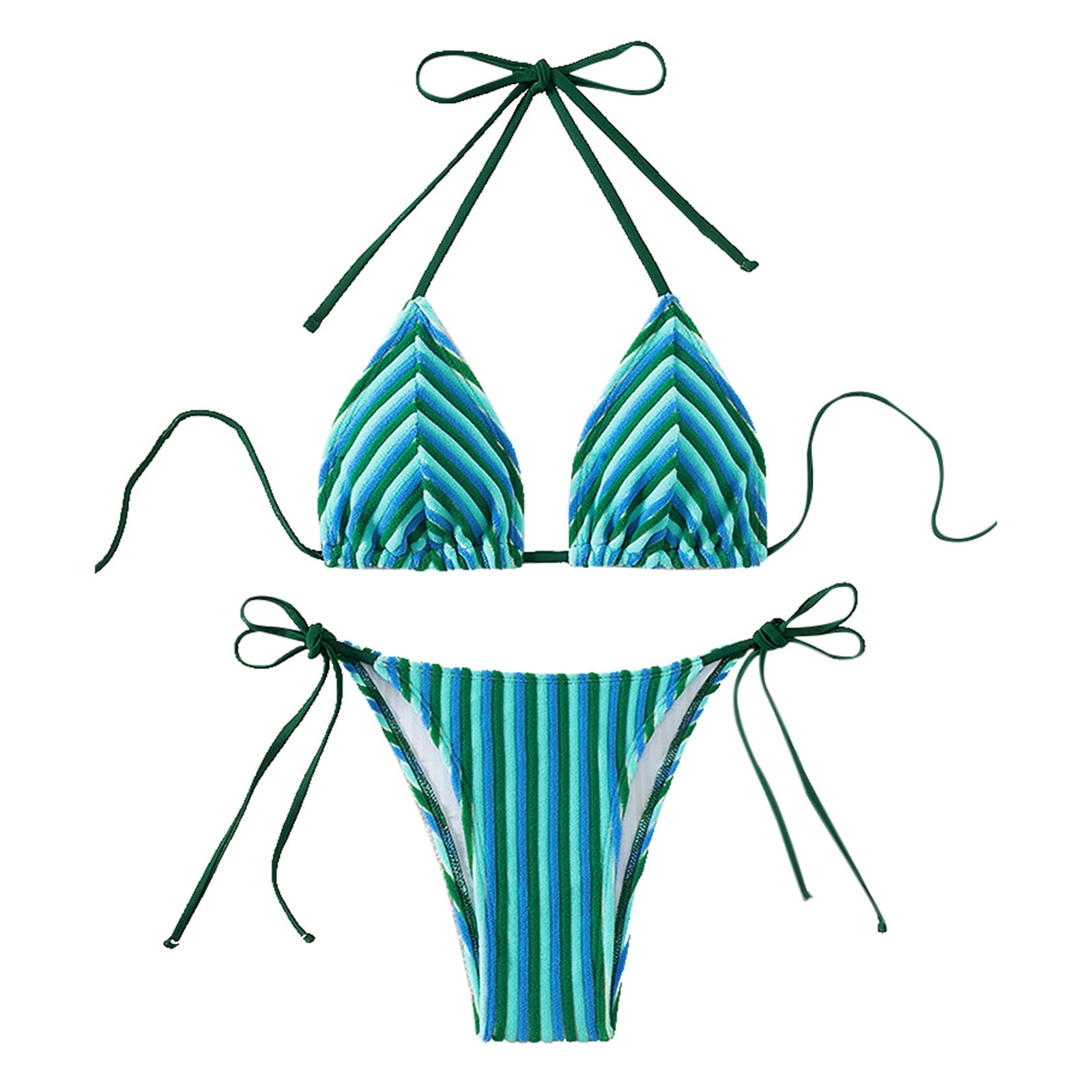 Swimsuits Women Sling Trendy Print Summer Casual Separates Tankini Dark ...