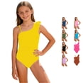 Swimsuits for Girls Ruched 1 Piece Bathing Suit Quick Dry Beach ...