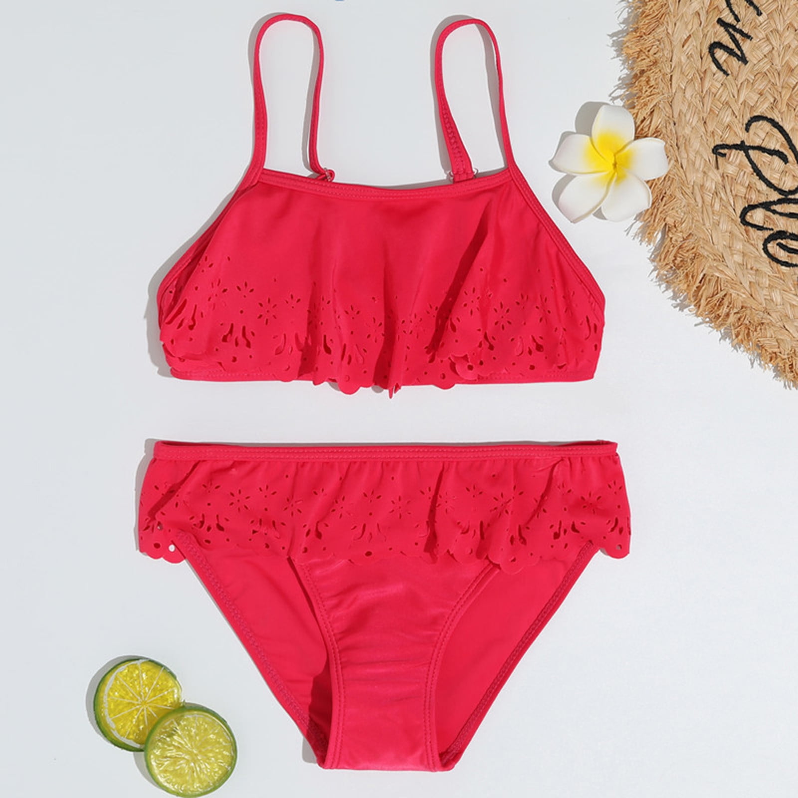 Swimsuits for Teen Girls Plain Color Girls Swimsuit with Shorts Girls ...