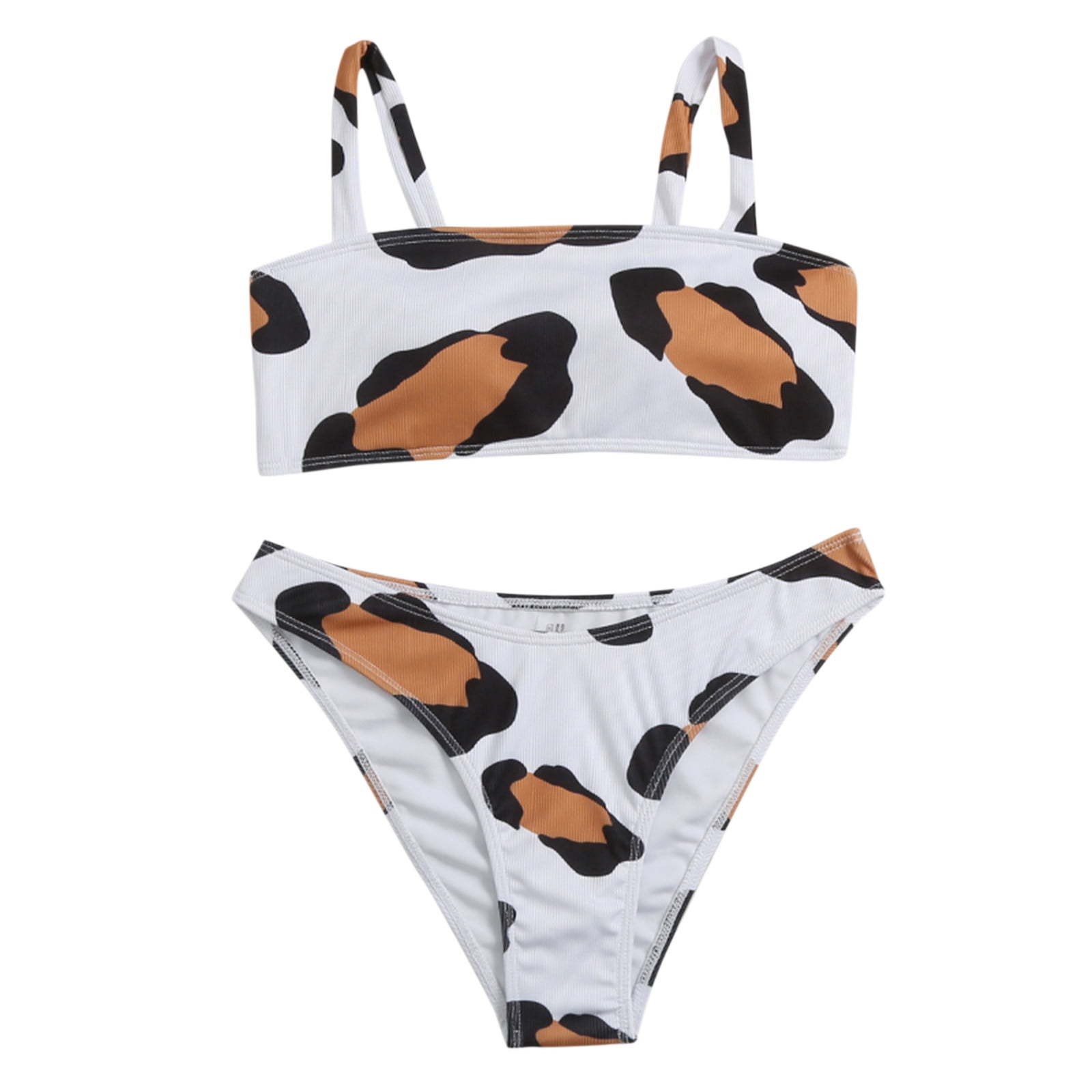 Swimsuits for Women Split Bikini Fashion Cow Print Beach Beachwear ...