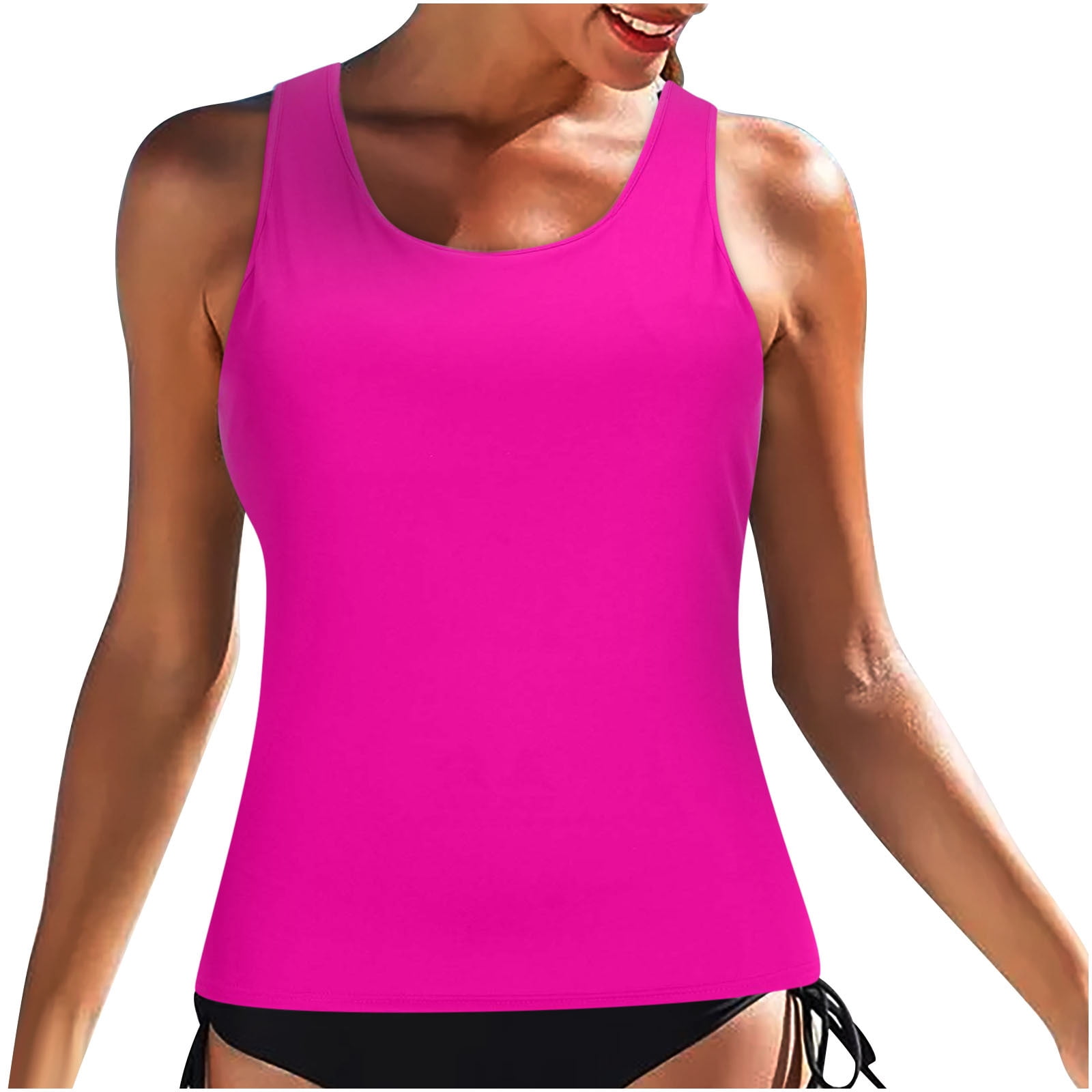 Fartey Women's Long & Short Sleeve Loose Fit Swimsuit Top, Trendy Print ...