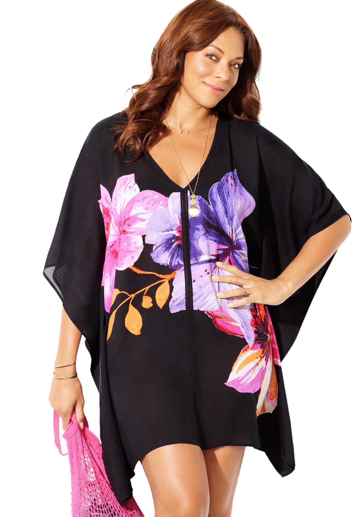 Swimsuitsforall Women's and Women's Plus Floral Kelsea Swimwear Cover ...