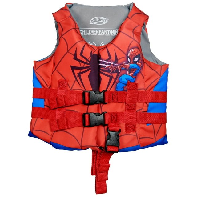SwimWays Marvel Spider-Man Life Jacket (Unisex), for Kids 33-55lbs ...