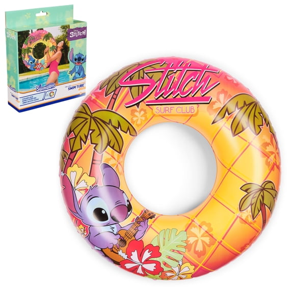 SwimWays, Water Float, Disney Stitch Swim Tube, 31.5" diameter ...