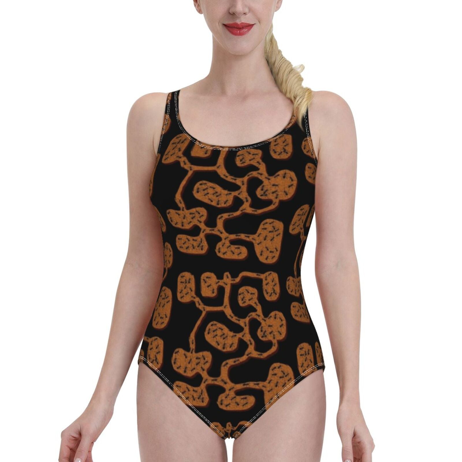 Swimwear 2024 Amazing Ant Farm One Piece Swimsuit Black Mesh Sexy Classic Backless Bodysuit Bug ...