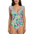 Swimwear 2024 Ginger And Banana Black Mesh Swimsuit One Piece Backless