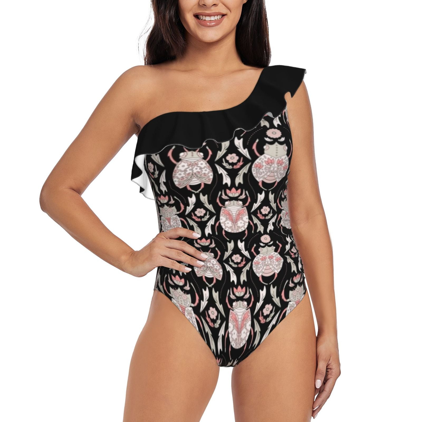 Swimwear 2024 Grotesque Beauty New Sexy Mesh Patchwork One Piece