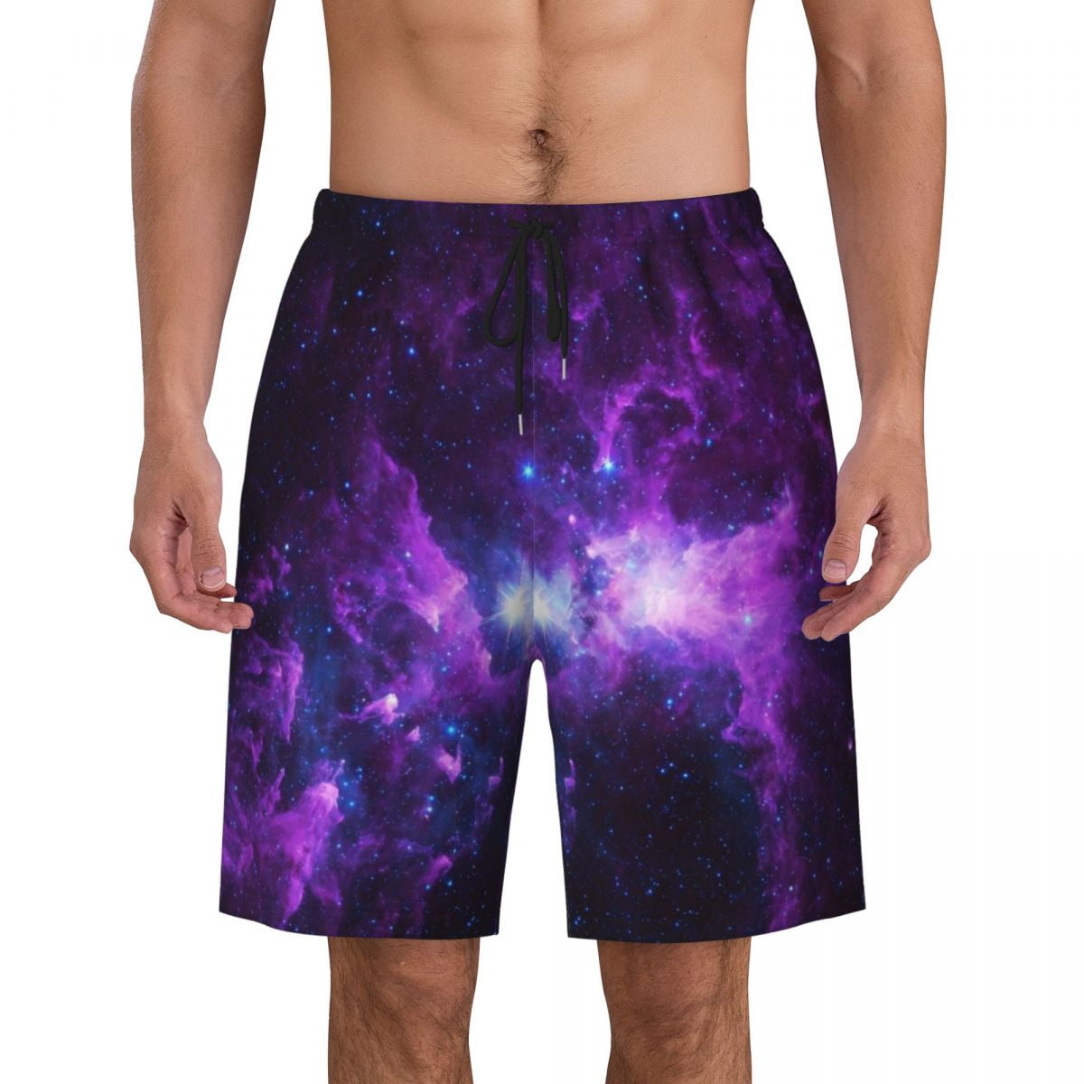 Swimwear Astronomy Galaxy Gym Shorts Summer Space Print Casual Board ...