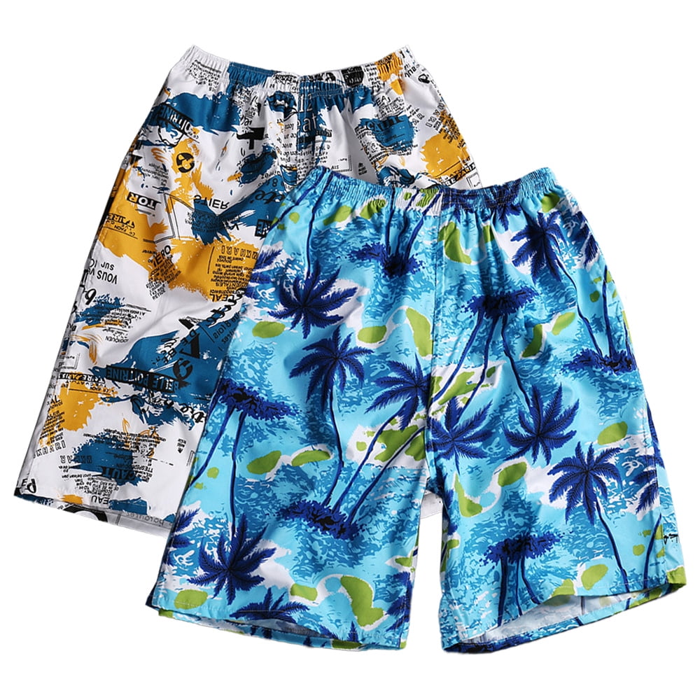 Swimwear Men Basic Long Swimming Trunk Surf Shorts Swimsuits Pocket
