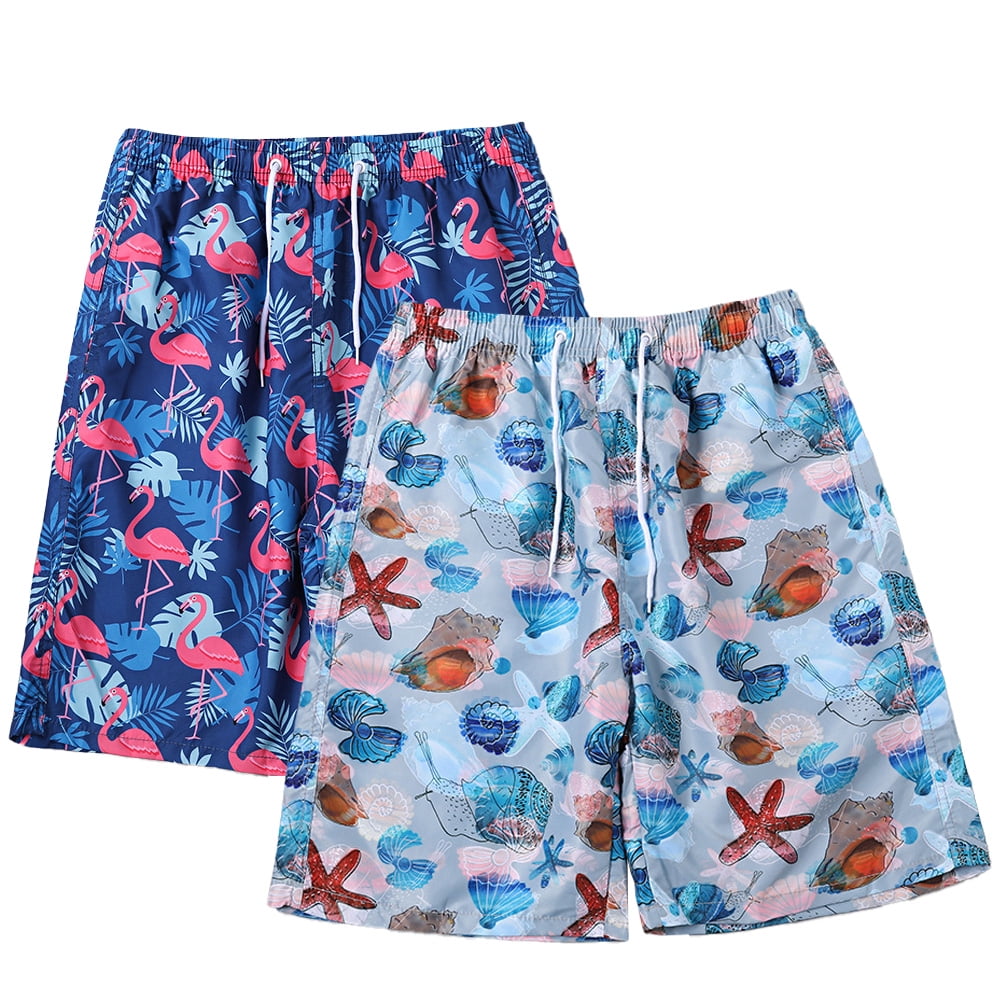 Swimwear Men Basic Long Swimming Trunk Surf Shorts Swimsuits Pocket