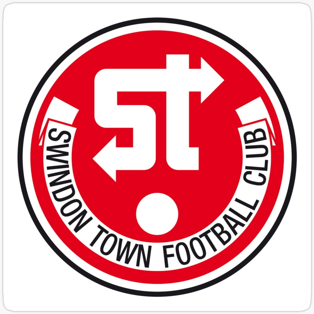Swindon Town Fc - Retro 1970S Classic Badge Sticker Phone Decal Water ...