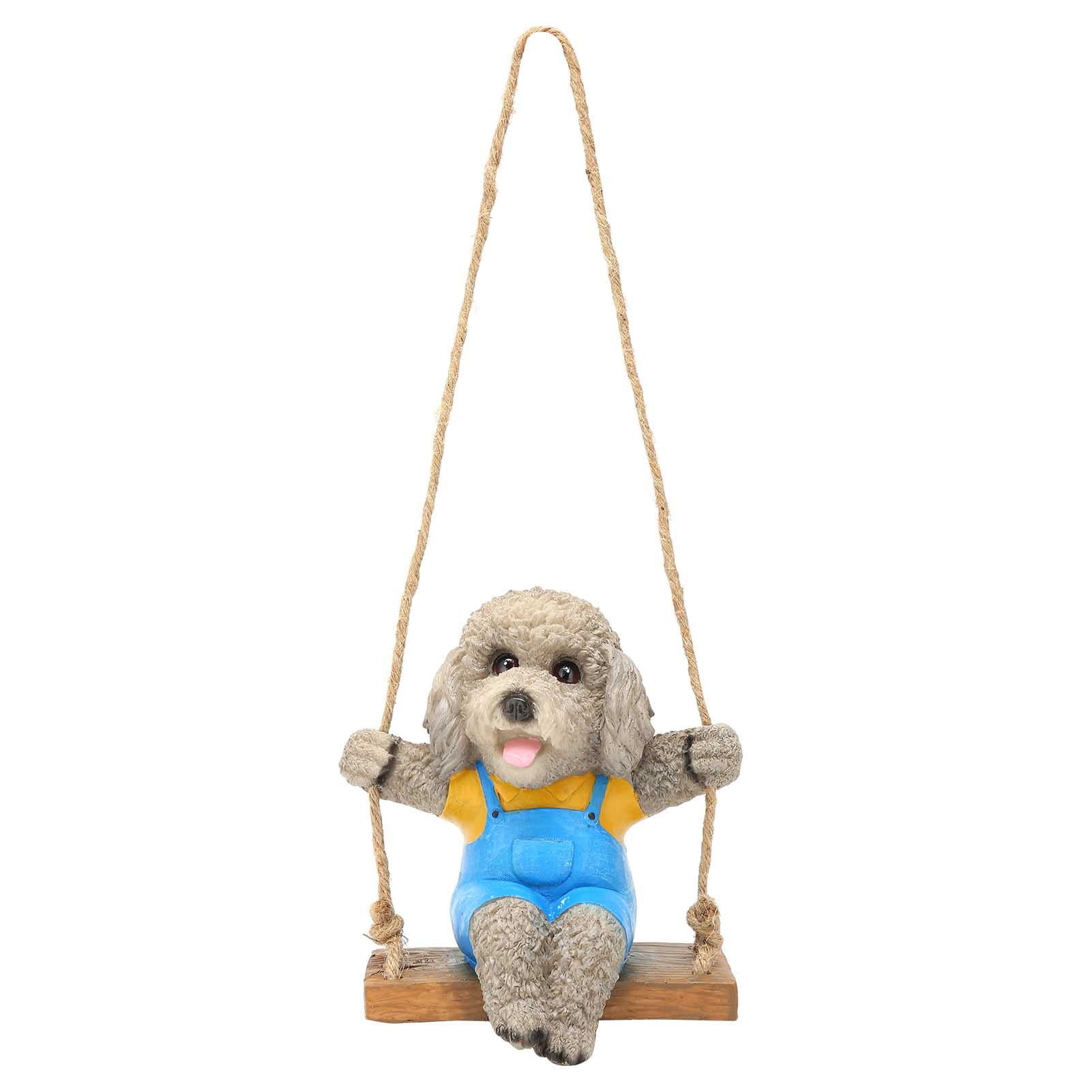 Swing Animal Hanging Teddy Dog Cartoon Garden Decoration Pendant Style ...