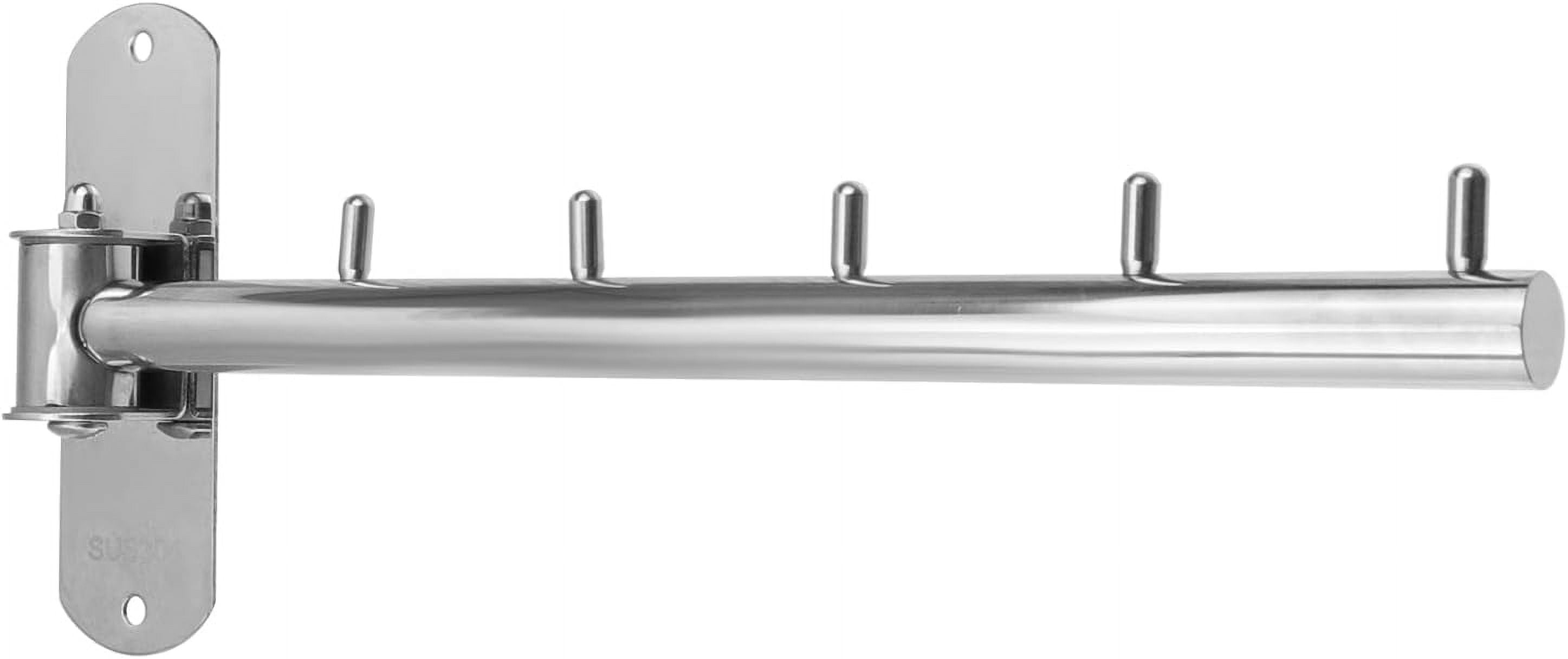 Swing Arm Clothes Hanger Flat Saving Place Clothes Rack Laundry Room ...