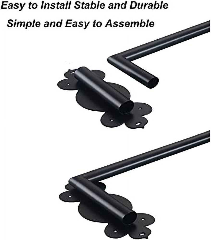 Swing Arm Curtain Rod for Front Door, Side Panels, Window Curtain ...