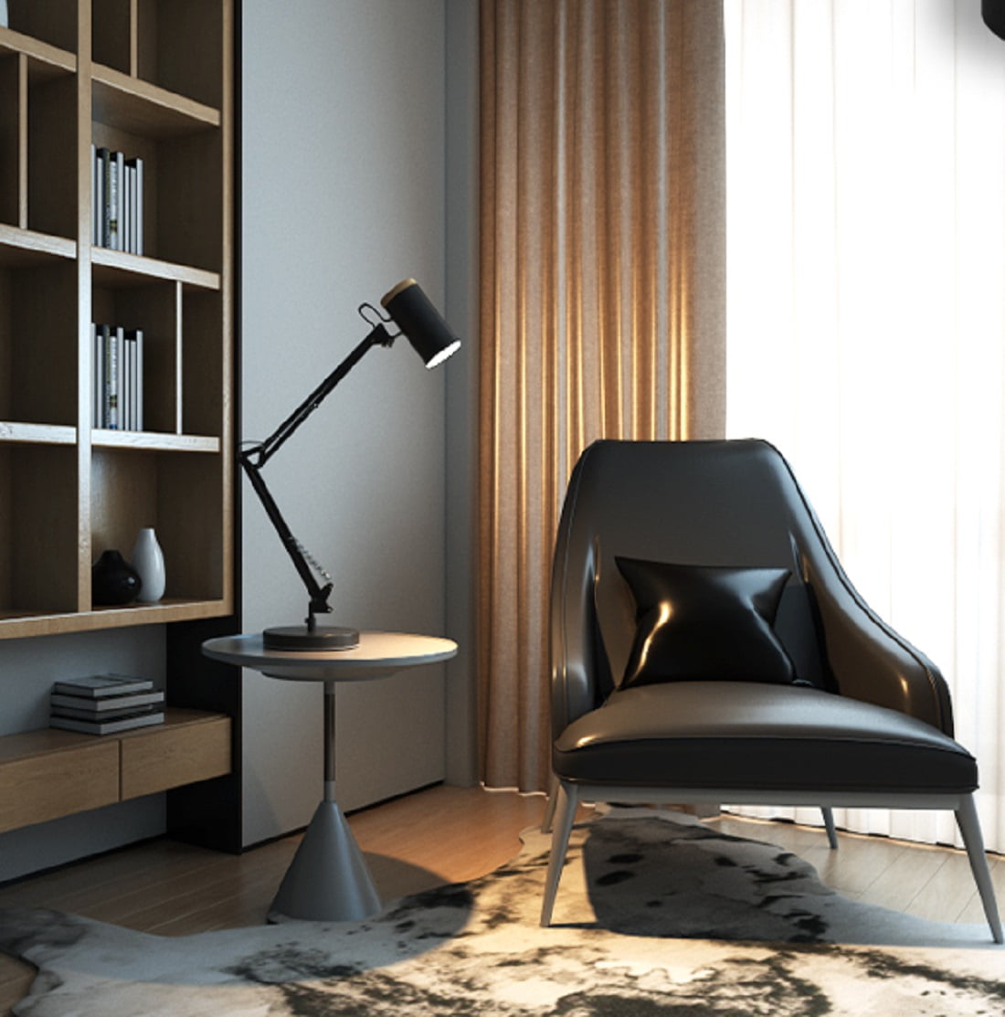 Tall Swing Arm Table Lamp - Adjustable Desk Lamp - Walmart.com