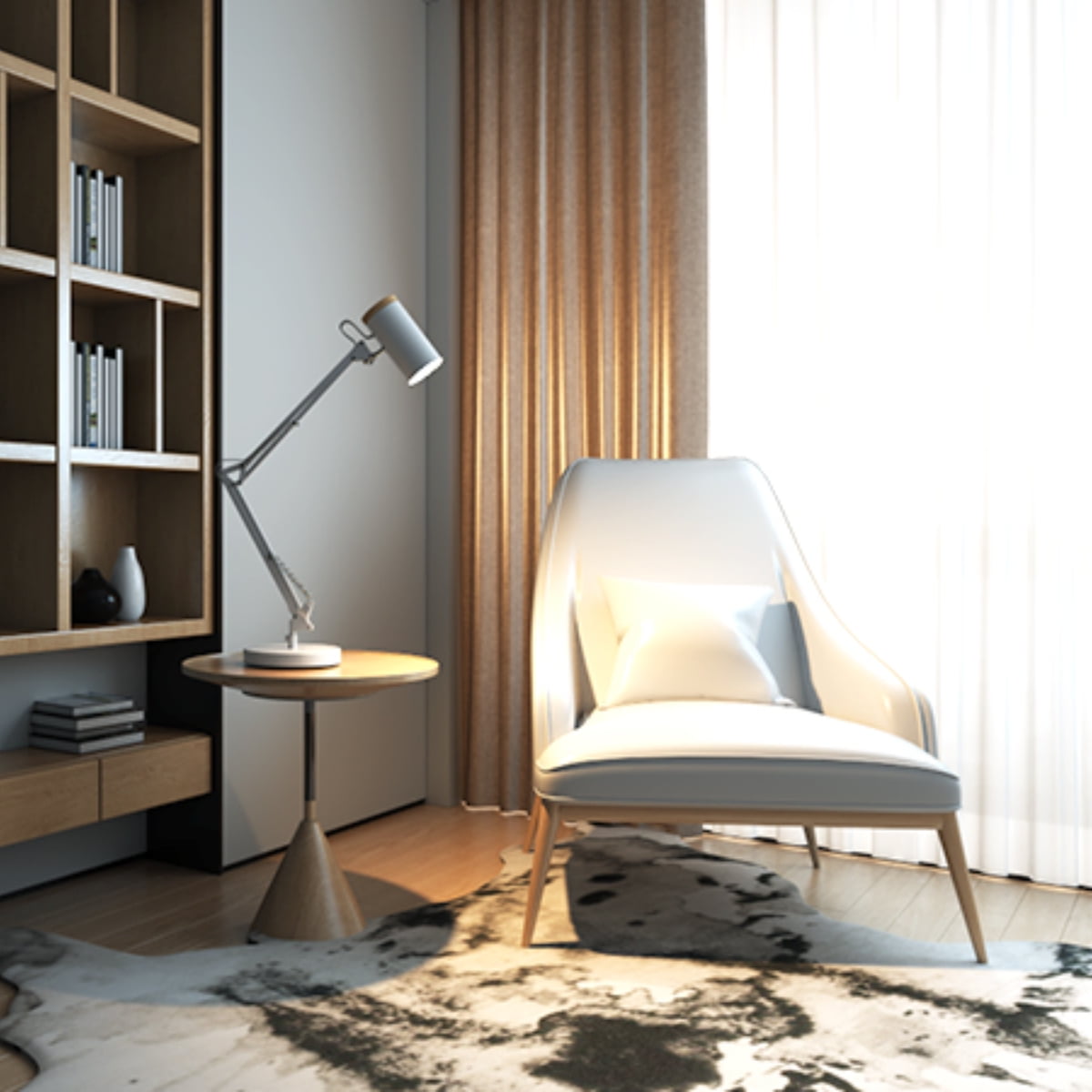 Swing Arm Metal LED Desk Lamp, 29.7in, Adjustable Table Desk Lamp, E26 ...