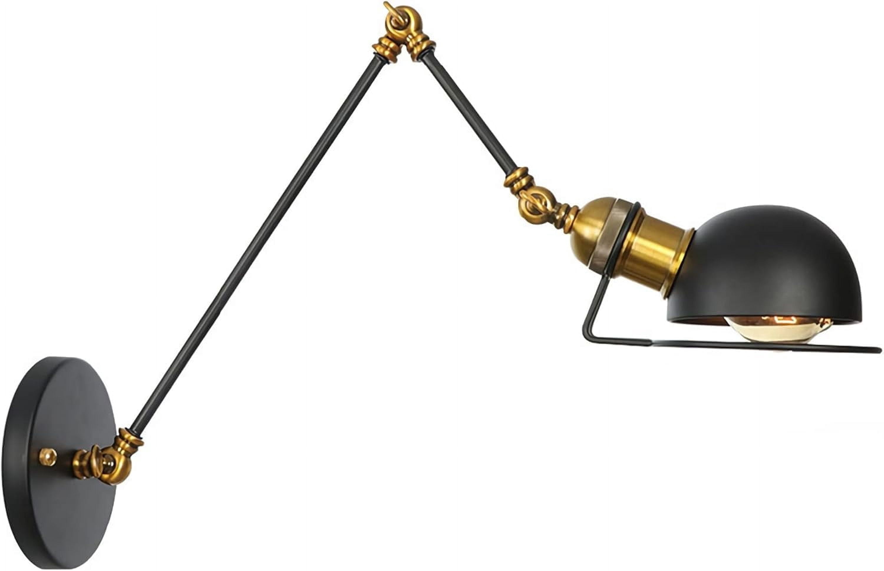 Swing Arm Wall Lamp, Industrial Vintage Metal Wall Lights,Farmhouse ...
