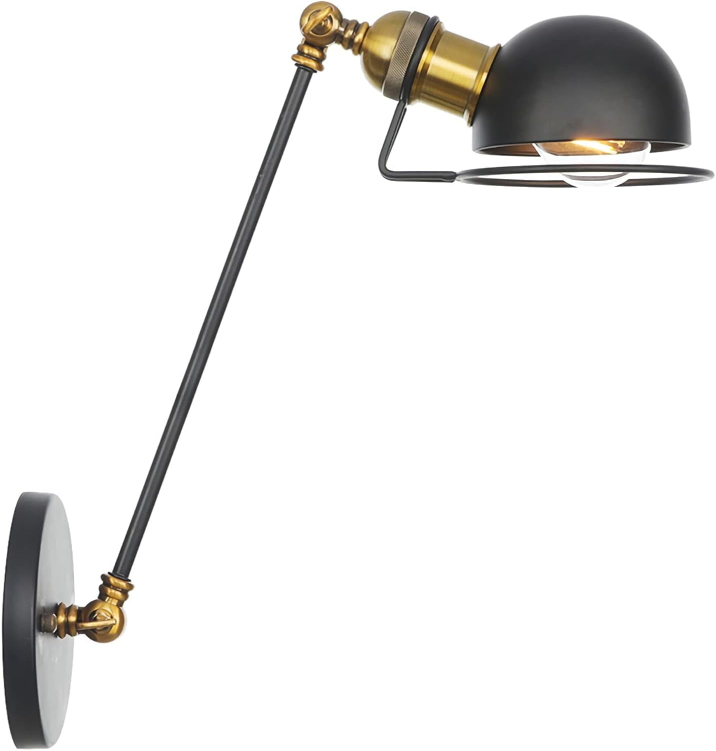 Swing Arm Wall Lamp, Industrial Vintage Metal Wall Lights,Farmhouse ...