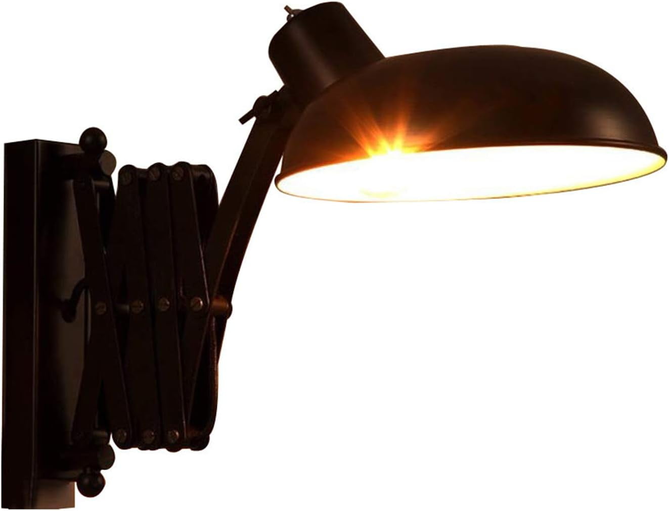 Swing Arm Wall Lamp Telescopic Wall Light Loft Industrial Vintage Iron ...