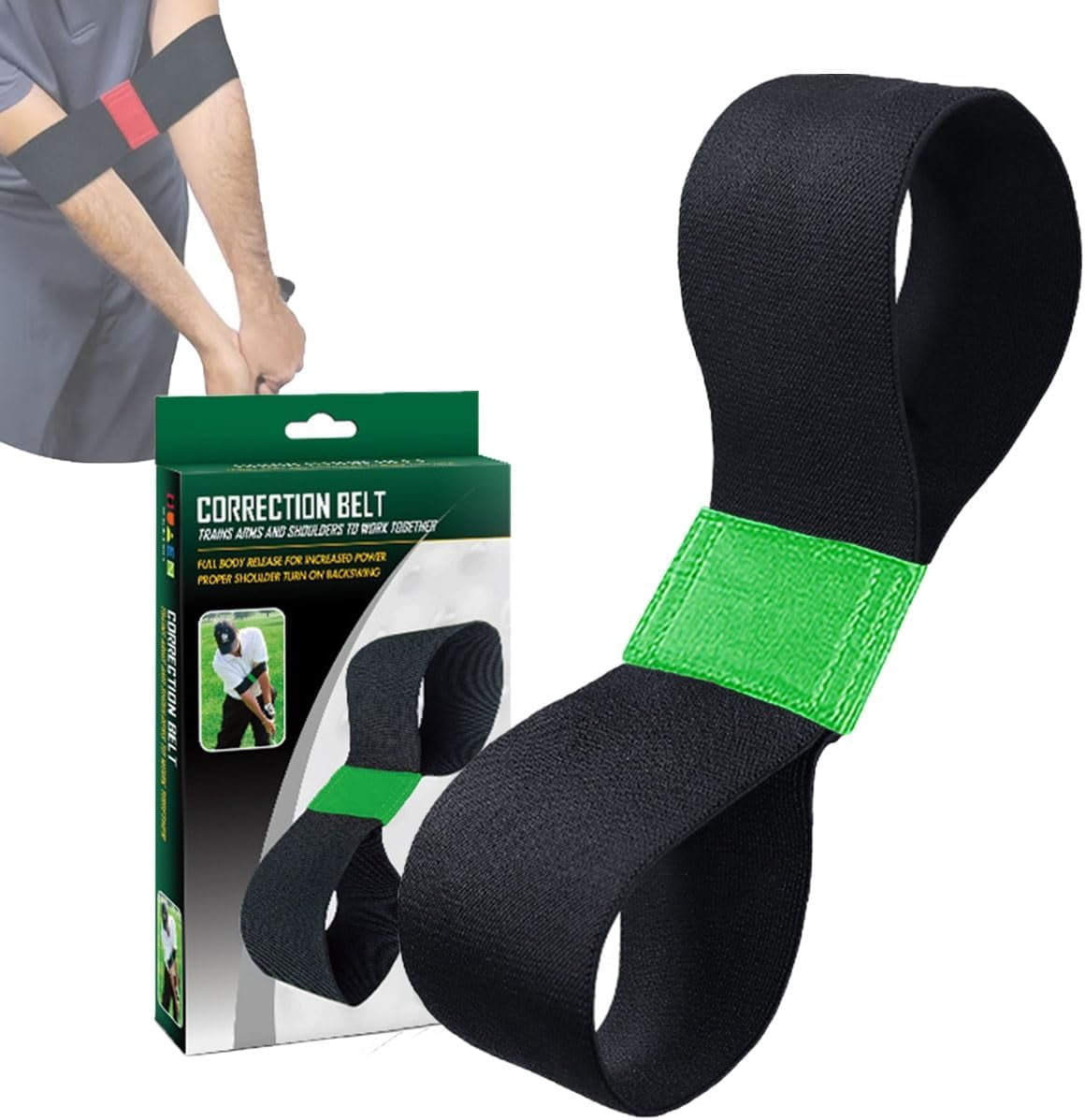 Swing Band for Golfers, Golf Wrist Correction Trainer & Arm Band Set ...