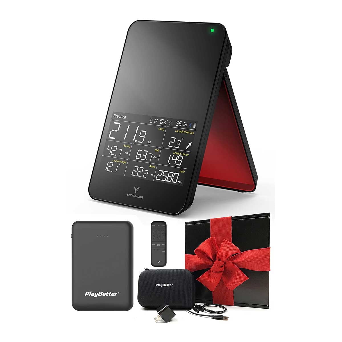 Swing Caddie SC4 Golf Launch Monitor + Home Simulator | Gift Box Bundle ...