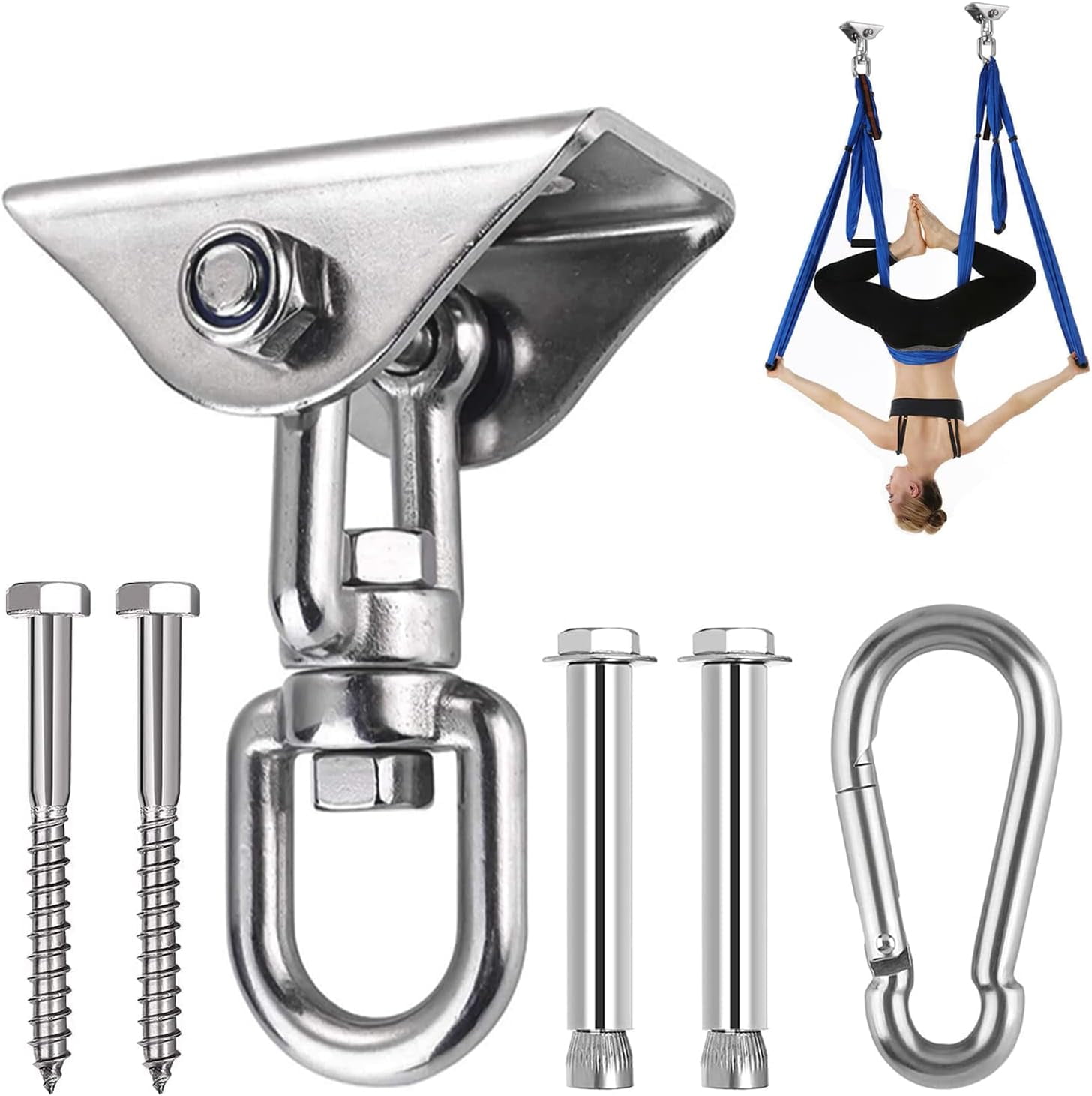 Swing Chair Ceiling Bracket Set, Heavy Duty Swing Hooks M8 Ceiling ...