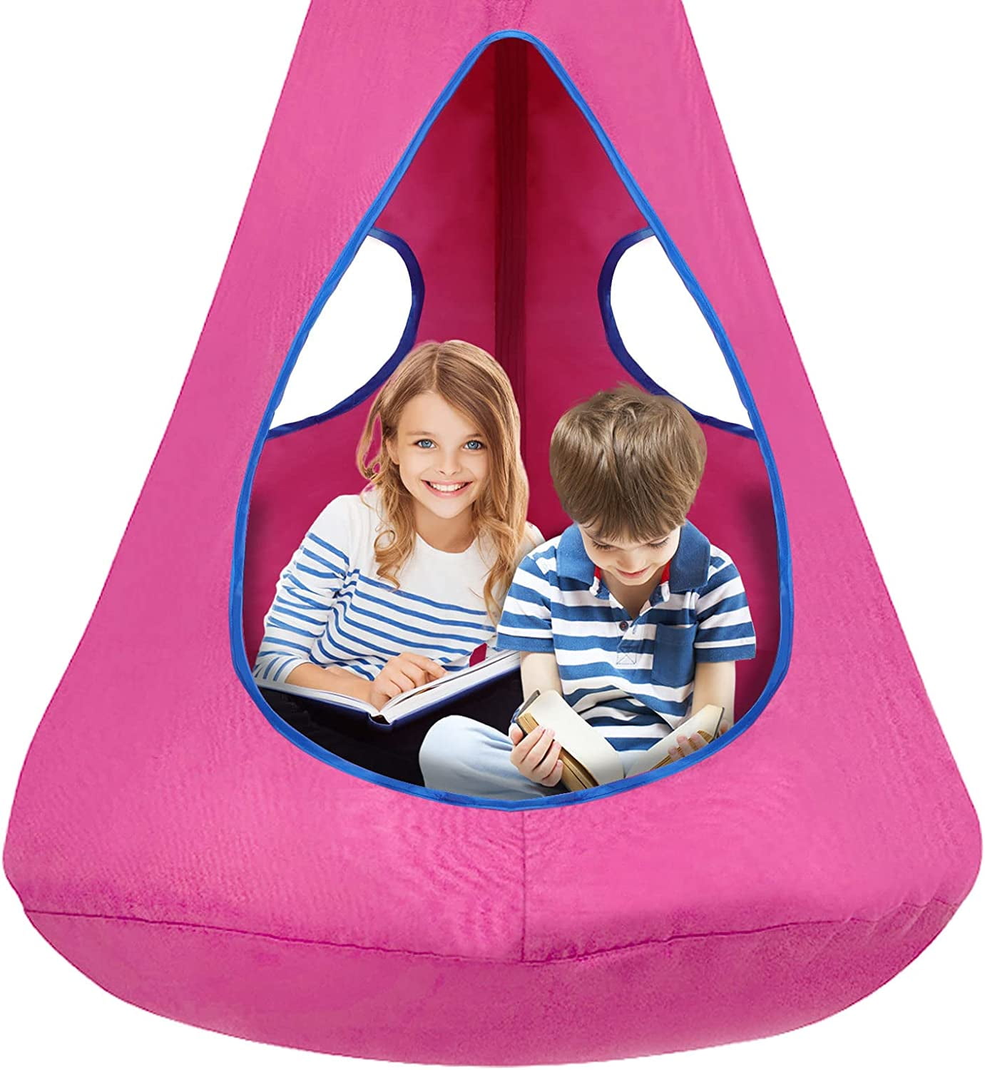 Swing Chair, Hanging Hammock Chair Nest Hammock Swing Chair with Pocket ...