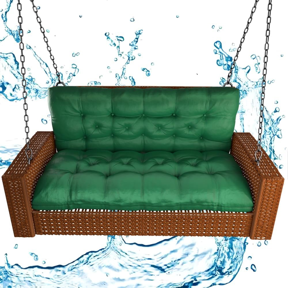 Swing Cushions 2-3 Seater Replacement Waterproof Outdoor Porch Swing ...