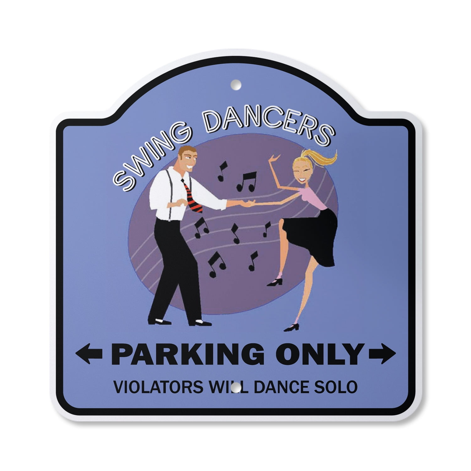 Swing Dancers 10” x 10” Sign | Indoor/Outdoor Plastic | SignMission ...