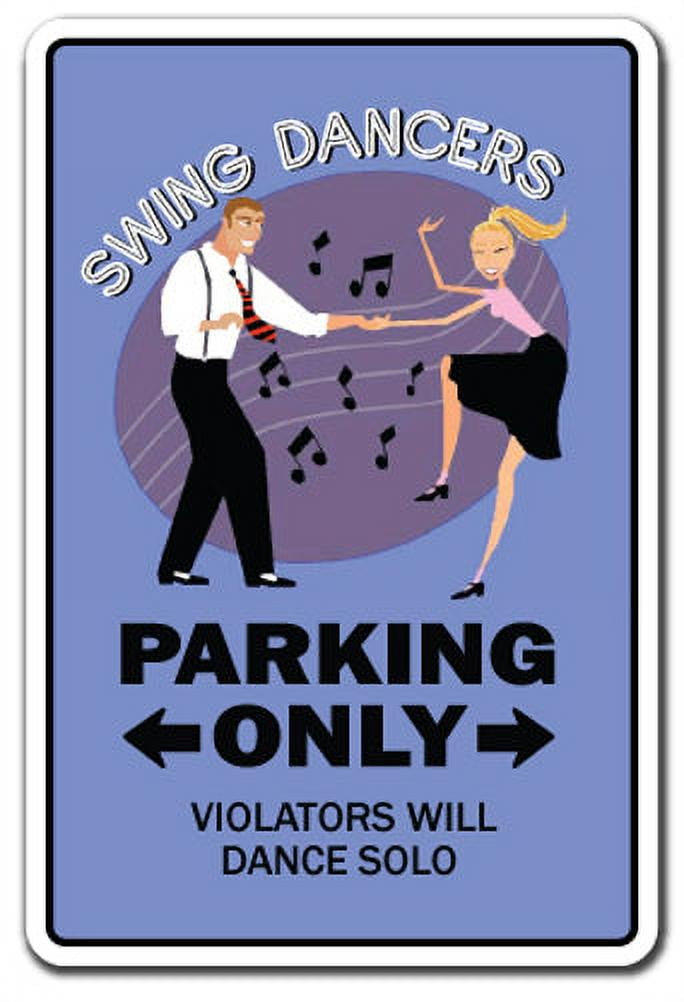 Swing Dancers Sign | Indoor/Outdoor | Funny Home Décor for Garages ...