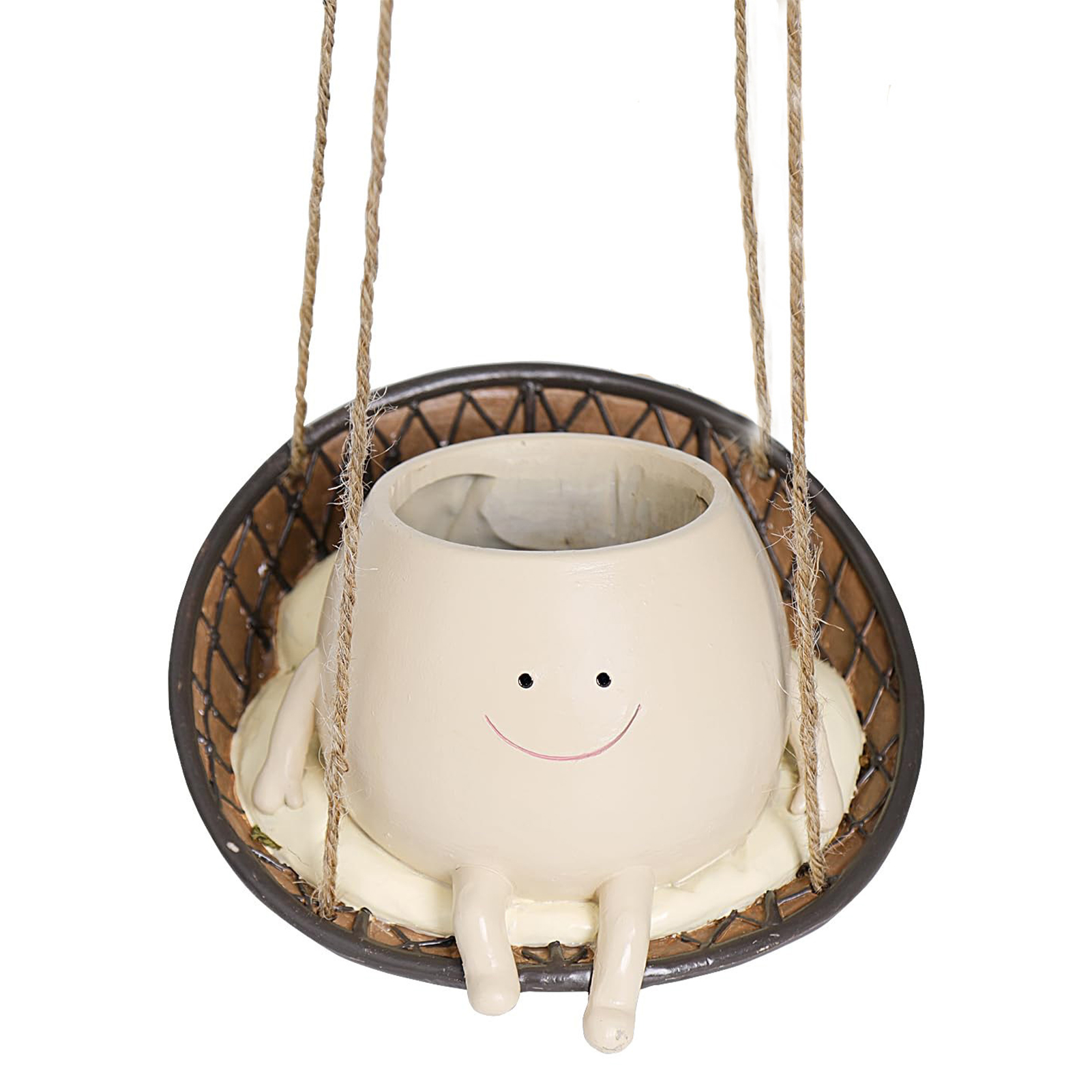 Swing Face Planter Pot Hanging Resin Flower Head Planters for Indoor ...