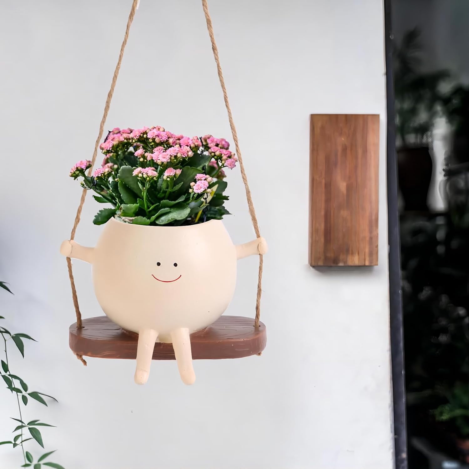 Swing Face Planter Pot Hanging Small Swinging Plant Pot Swinging ...