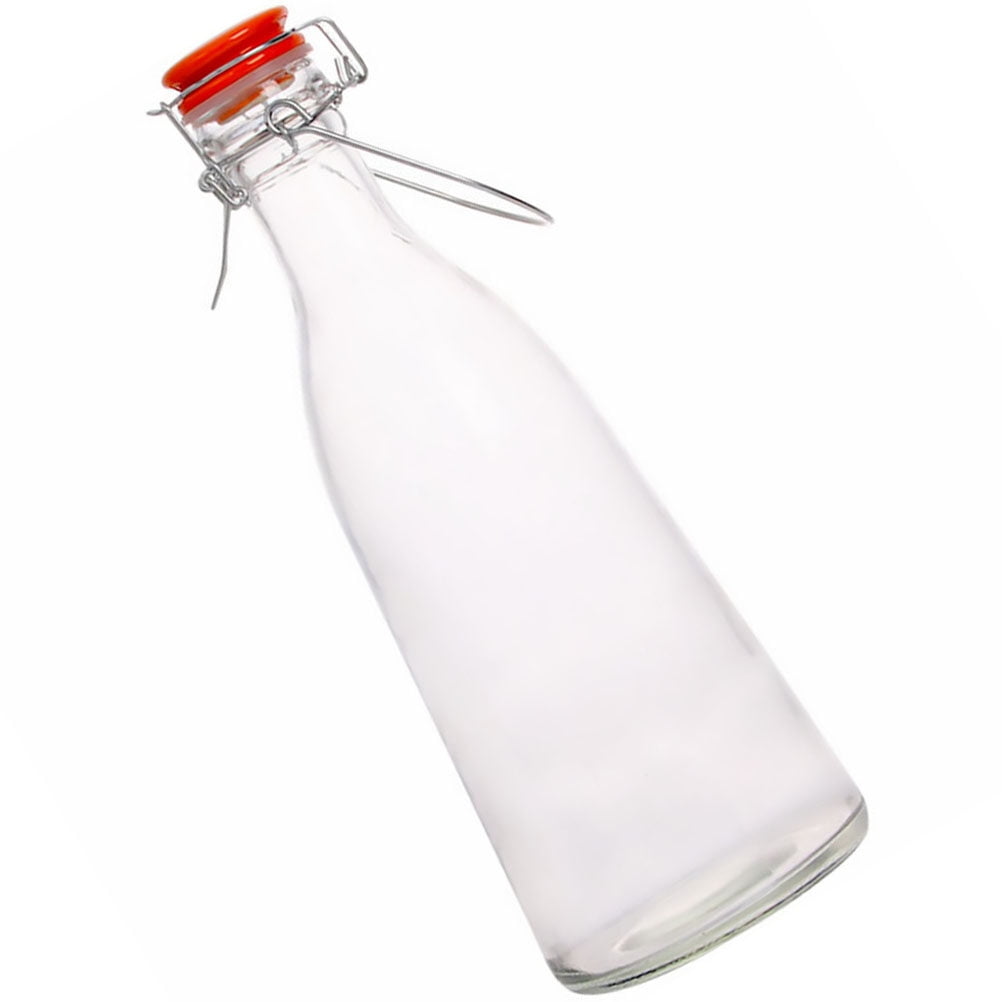 Raindrops Red Airtight Glass Bottle for Home Use Ideal for Water Juice ...