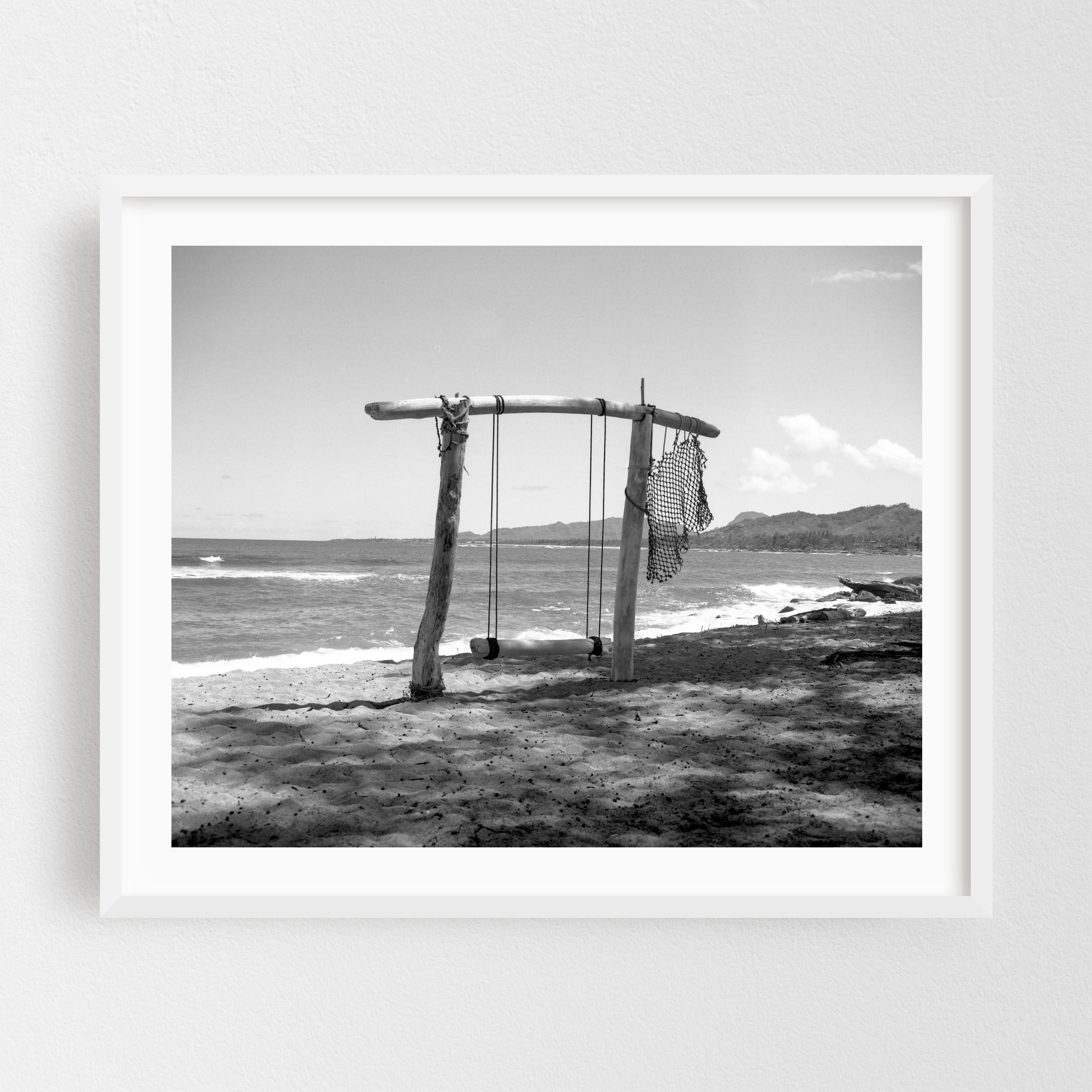 A Swing in Kapa'a Town - Kapaʻa Hawaii Photography Beach Black and ...