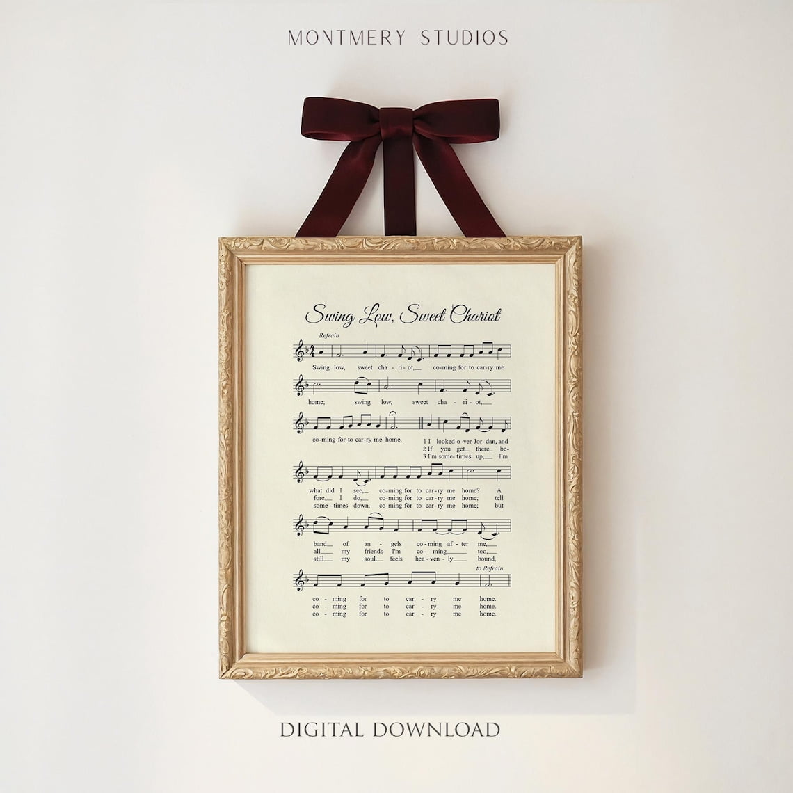 Swing Low Sweet Chariot Sheet Music, Nativity Sheet Music, Hymns Sheet ...