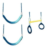 Swing-N-Slide 2 Blue Swing Seats and Ring/Trapeze Bar Combo - Walmart.com