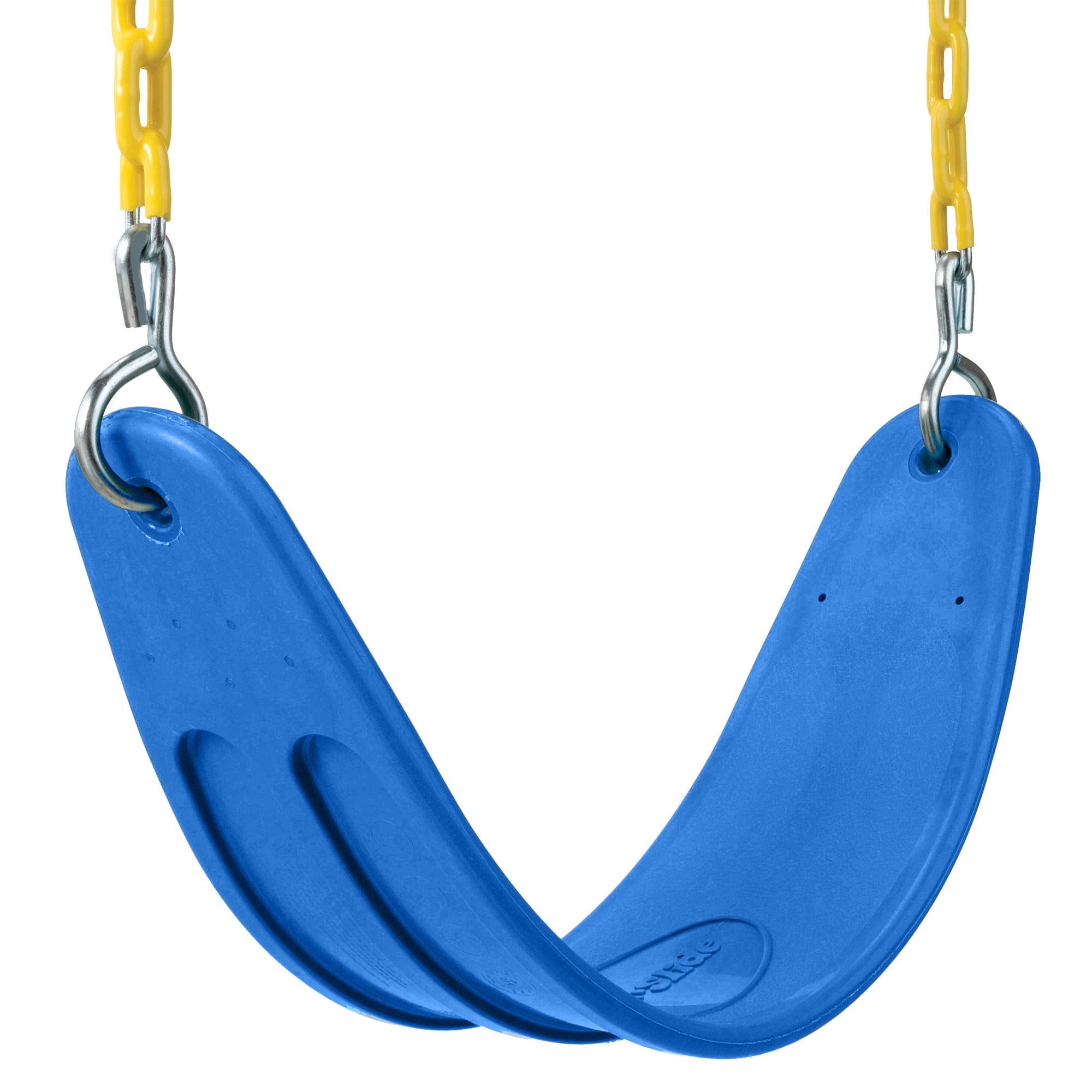 Swing-N-Slide Heavy Duty Blue Swing Seat with Yellow Coated Chains ...