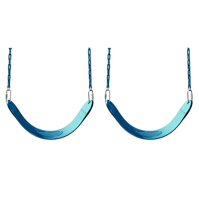 Swing-N-Slide Swing Set Bundle with Swing Seats with Chains - Blue (2 ...