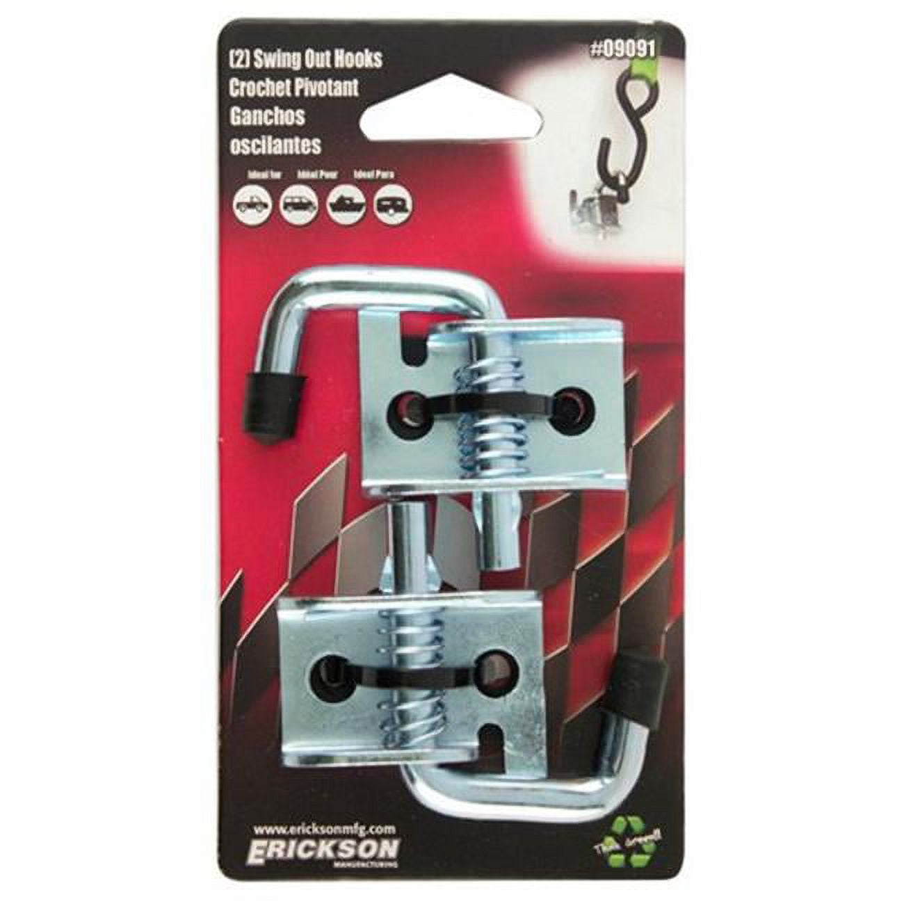 Erickson 9091 Swing Out Hooks - Walmart.com