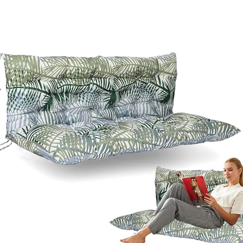 Swing Replacement Cushion, Outdoor Bench Cushions with Backrest Thicken ...