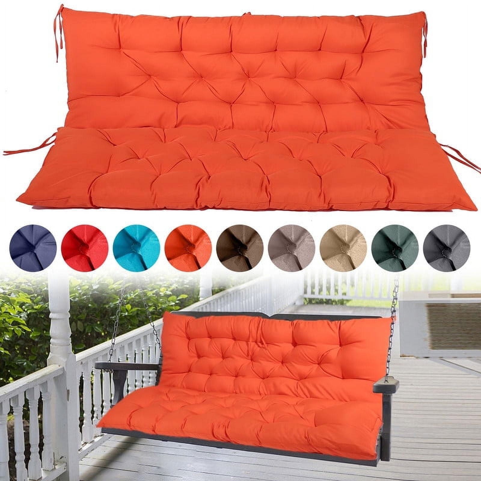 Swing Replacement Cushions,Porch Swing Cushions with Backrest,Outdoor ...