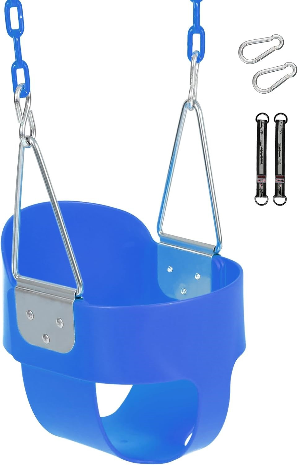 Swing Seat with Coated Chains, Heavy Duty High Back Bucket Swing with ...